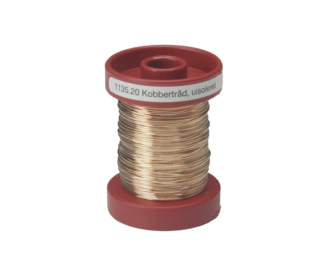 Kobbertråd, uisolert, Ø0,50 mm, 100 g, 62 m - Montering, ledninger ...