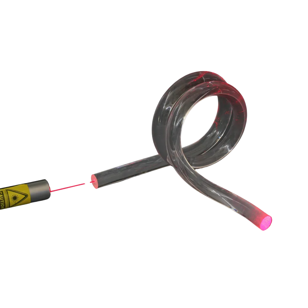 Lichtgeleider, demonstratiemodel
