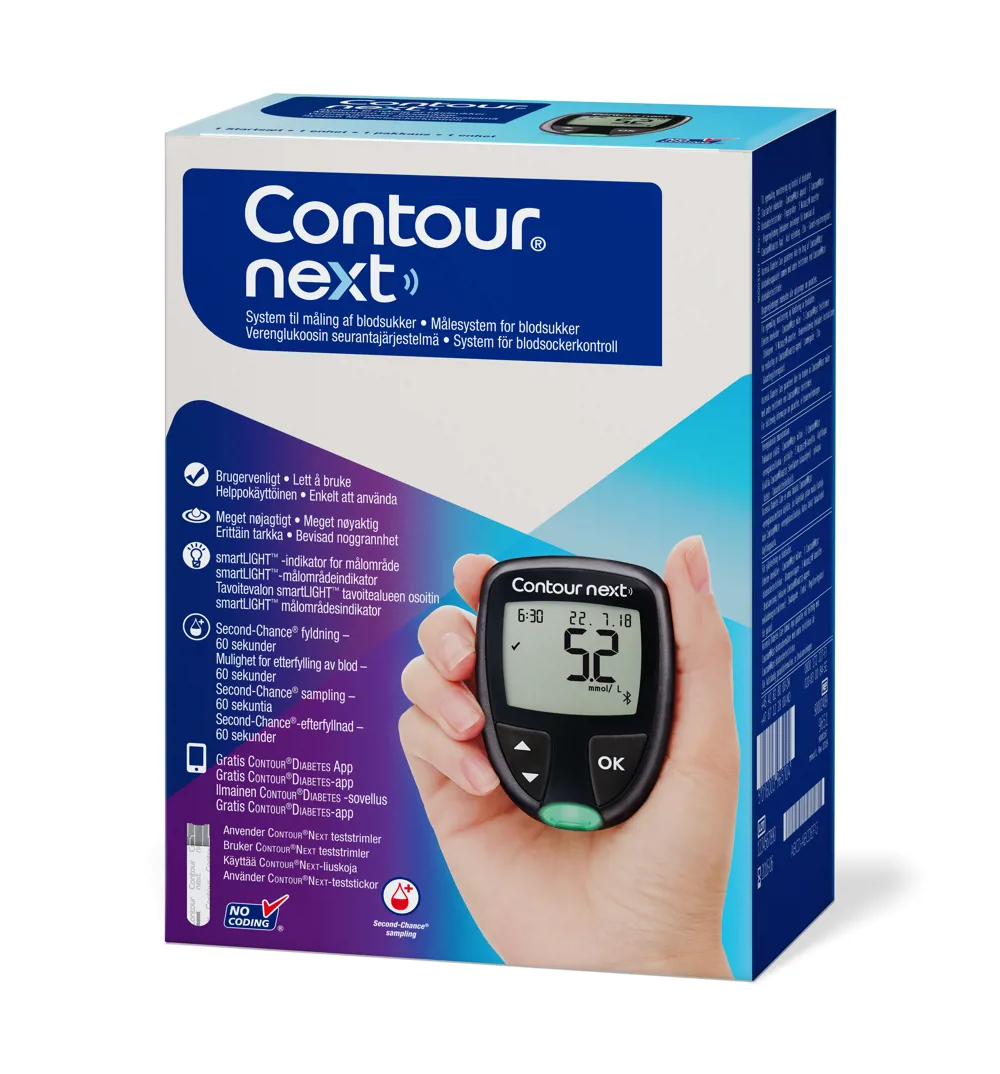 Glucometer Contour NEXT - Accurate Blood Sugar Testing - Frederiksen ...