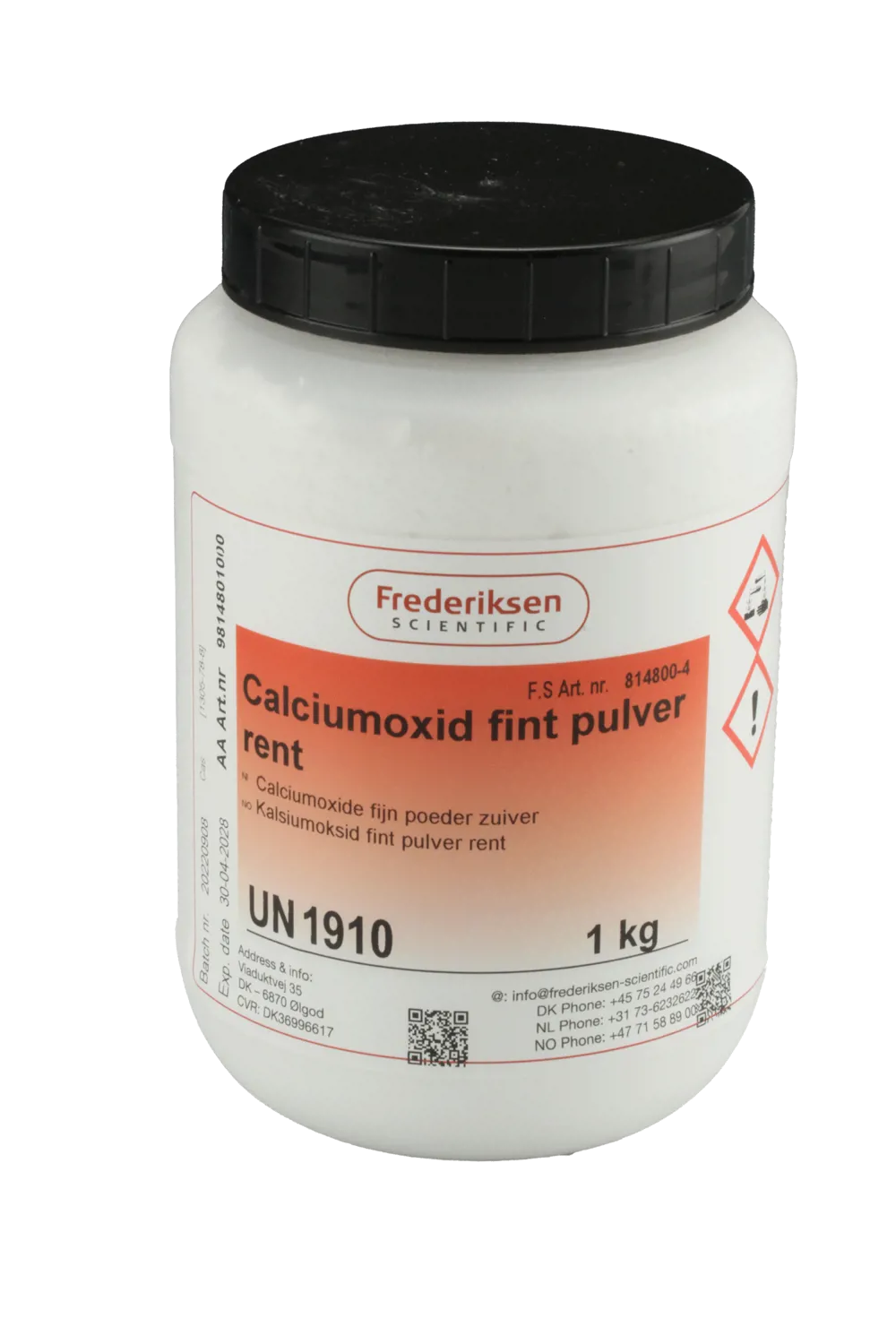 Calciumoxid Pulver - Skin & Eye Irritant