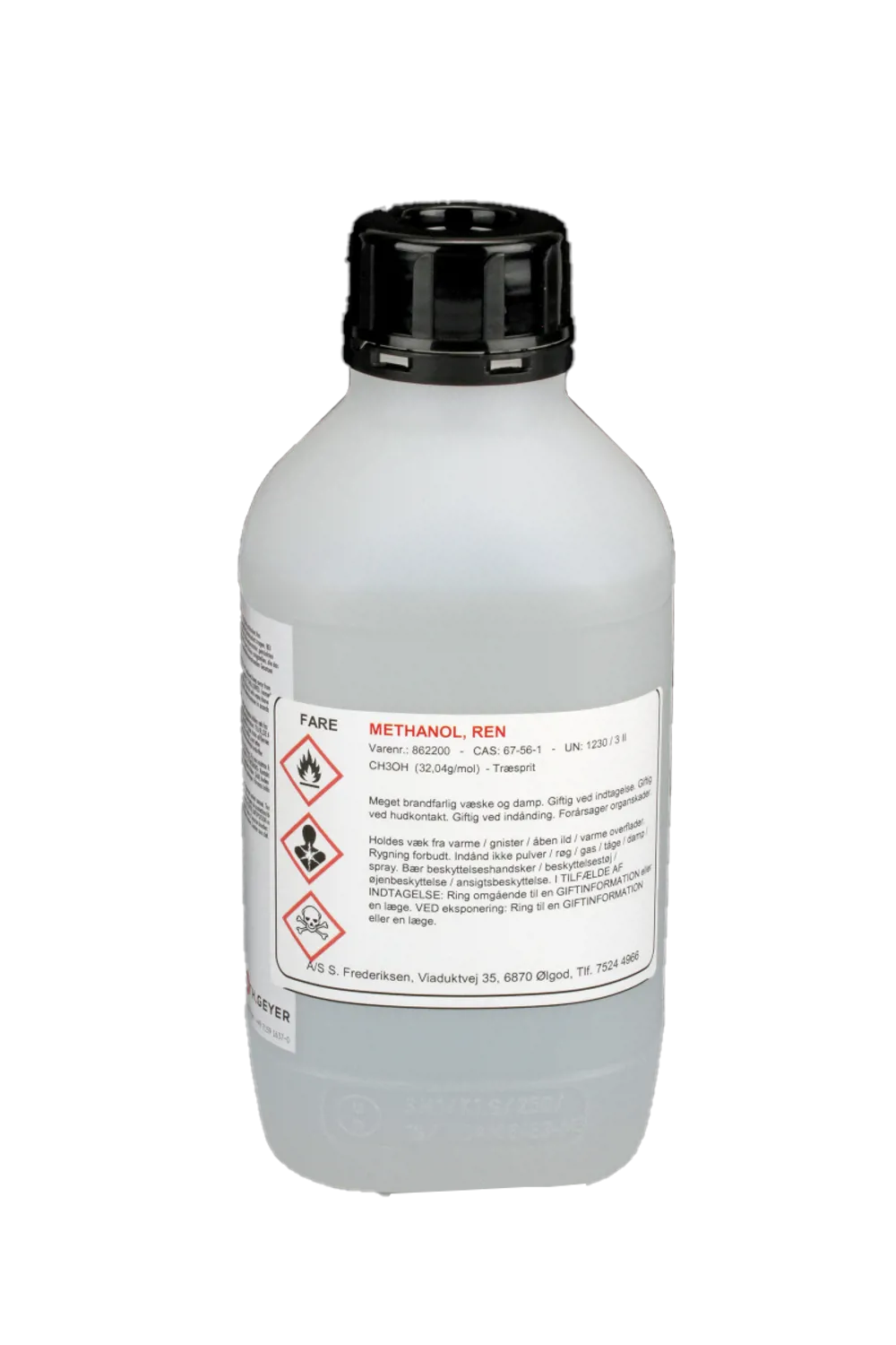 Methanol, zuiver (T) - Flam. Liq. & Acute Tox